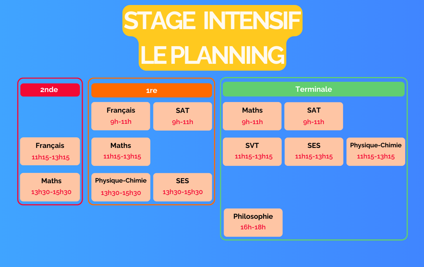 Stages Intensifs lycée - ActivStudy